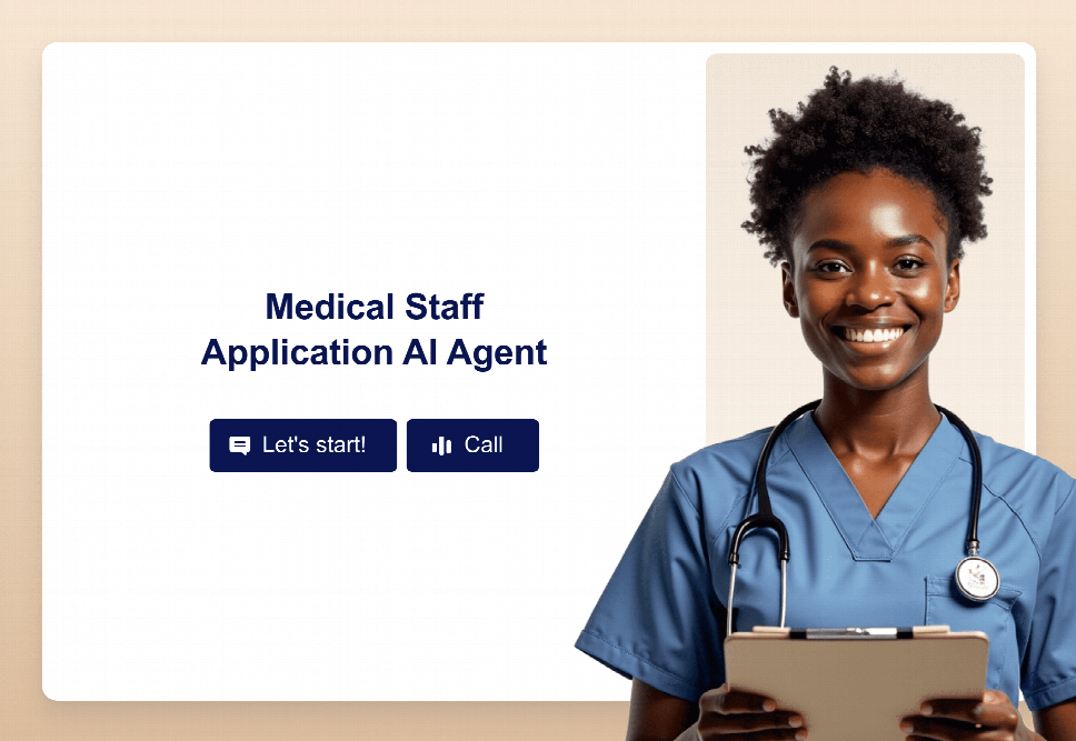 Medical Staff Application Assistant | Jotform