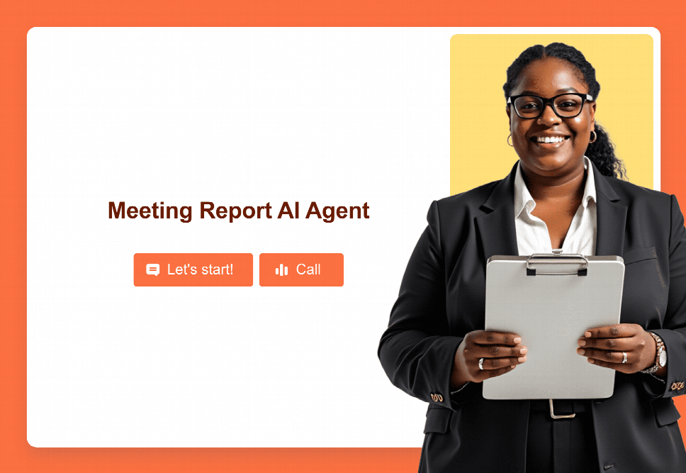 Meeting Report AI Agent Template | Jotform