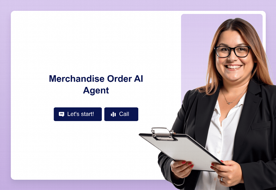 Merchandise Order AI Agent Template | Jotform