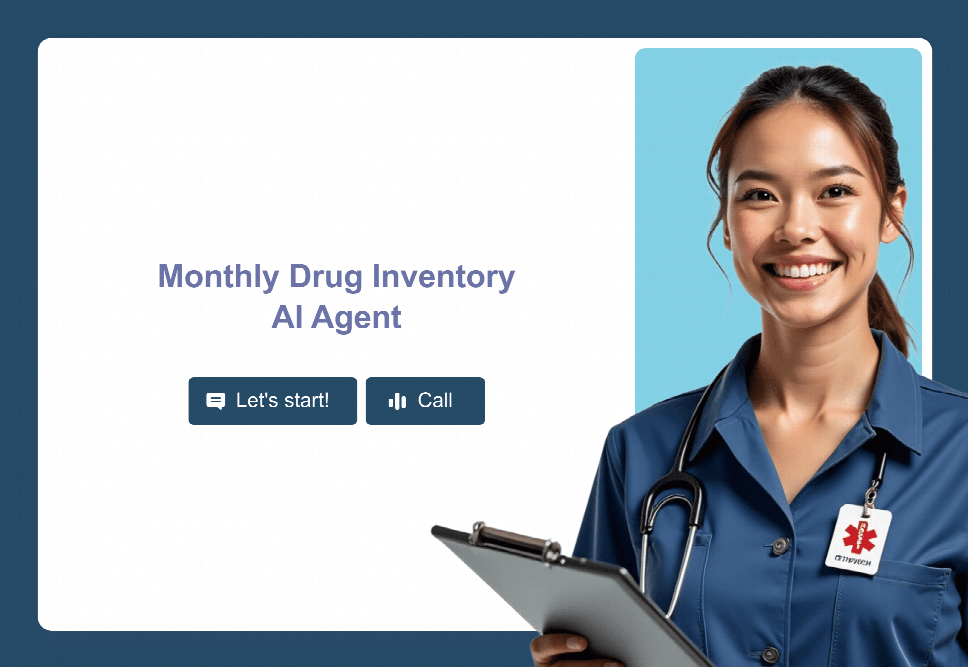 Monthly Drug Inventory AI Agent Template | Jotform