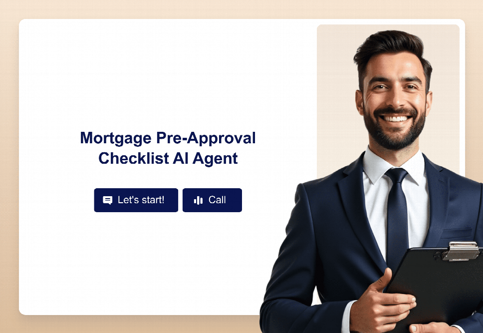 Mortgage Pre-Approval Checklist AI Agent Template | Jotform
