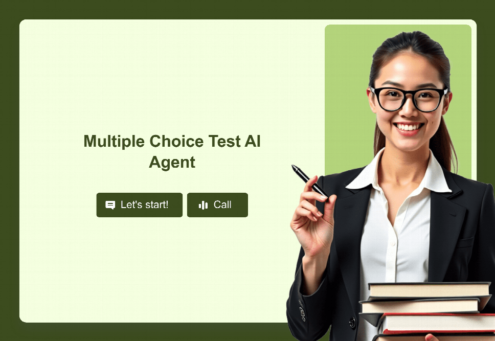 Multiple Choice Test AI Agent Template | Jotform
