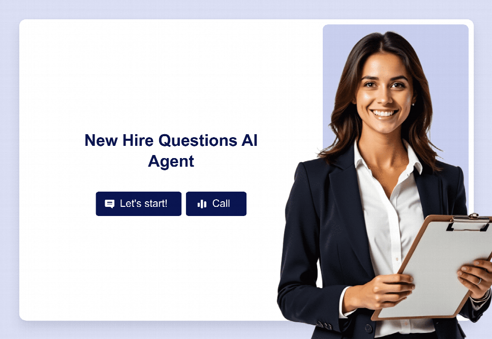 New Hire Questions AI Agent Template | Jotform