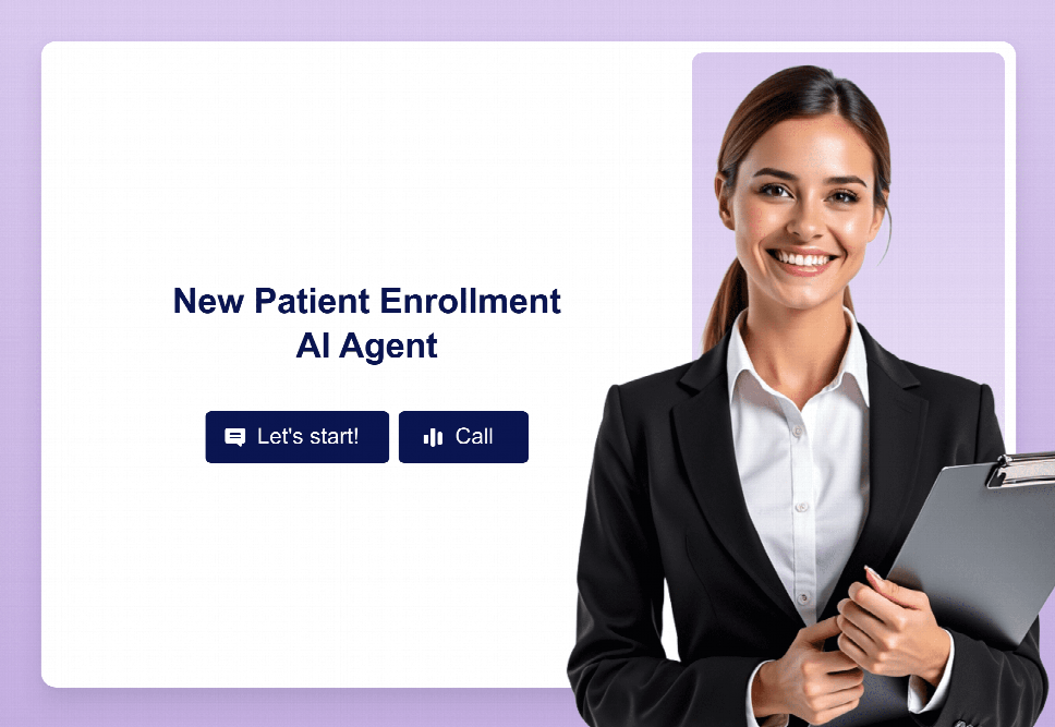 New Patient Enrollment AI Agent Template | Jotform