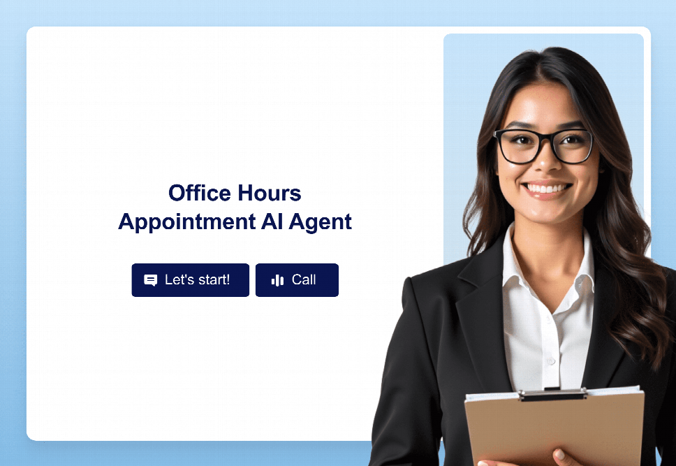 Office Hours Appointment AI Agent Template | Jotform