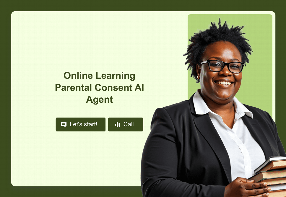 Online Learning Parental Consent AI Agent Template | Jotform