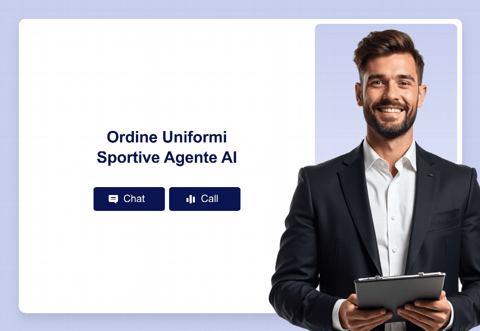 Ordine Uniformi Sportive Agente AI | Jotform