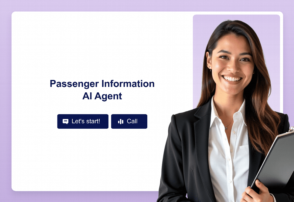 Passenger Information AI Agent Template | Jotform