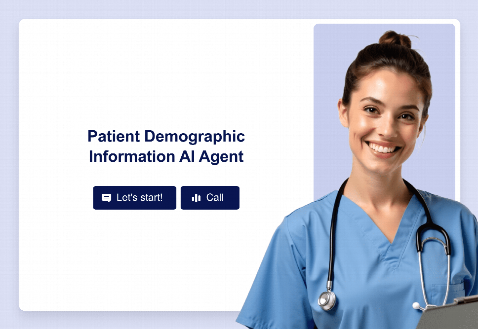 Patient Demographic Information AI Agent Template | Jotform