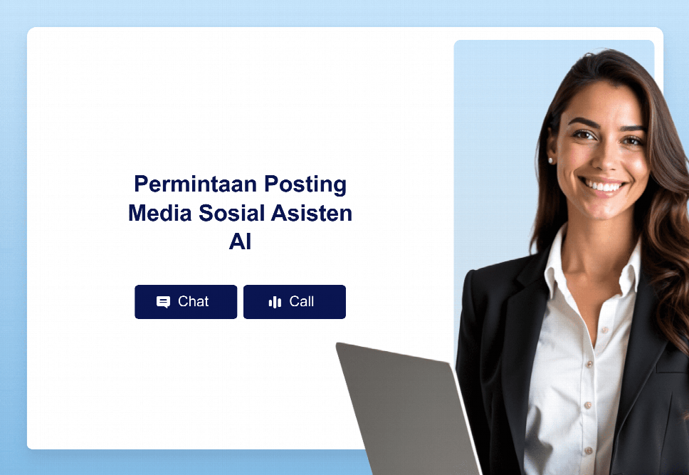 Permintaan Posting Media Sosial Asisten AI | Jotform
