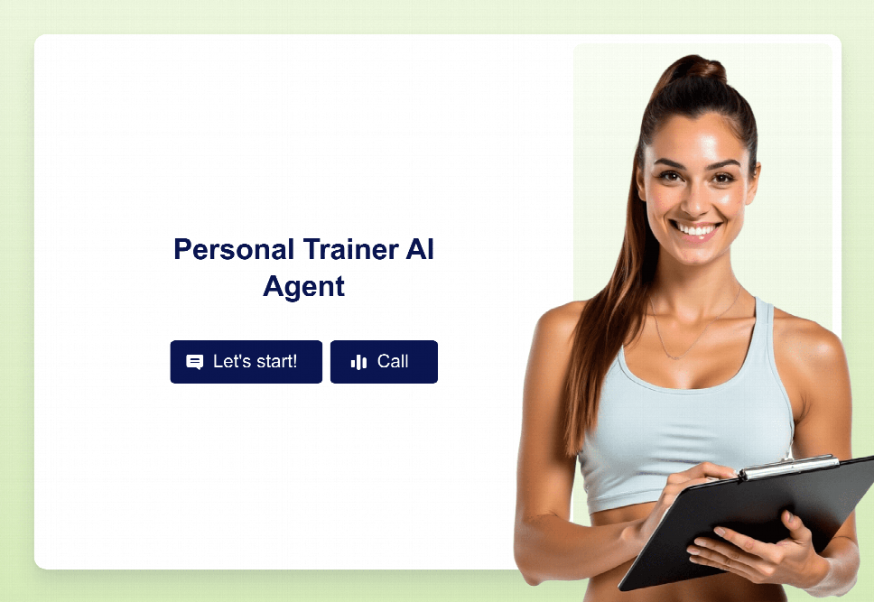 Personal Trainer AI Agent Template | Jotform