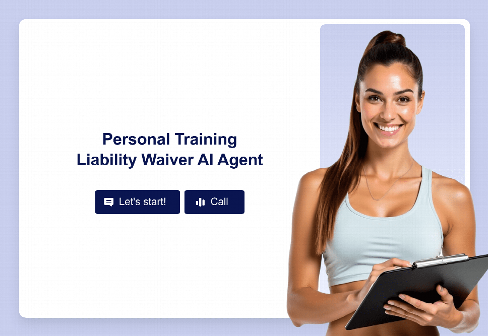Personal Training Liability Waiver AI Agent Template | Jotform