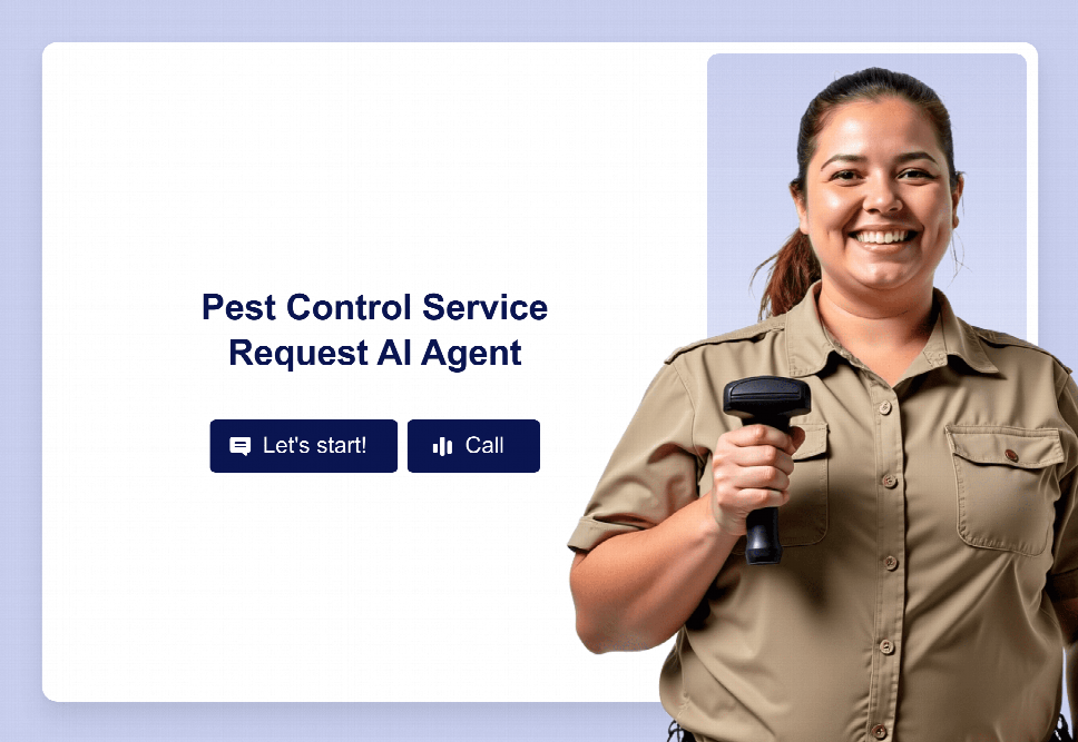 Pest Control Service Request AI Agent Template | Jotform
