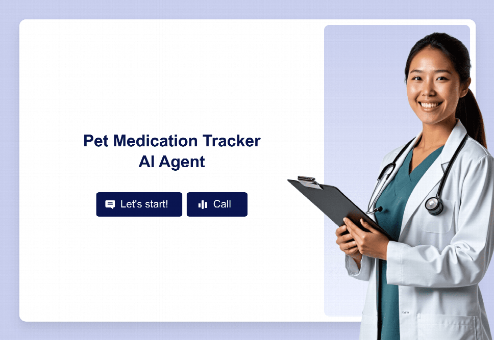 Pet Medication Tracker Assistant | Jotform