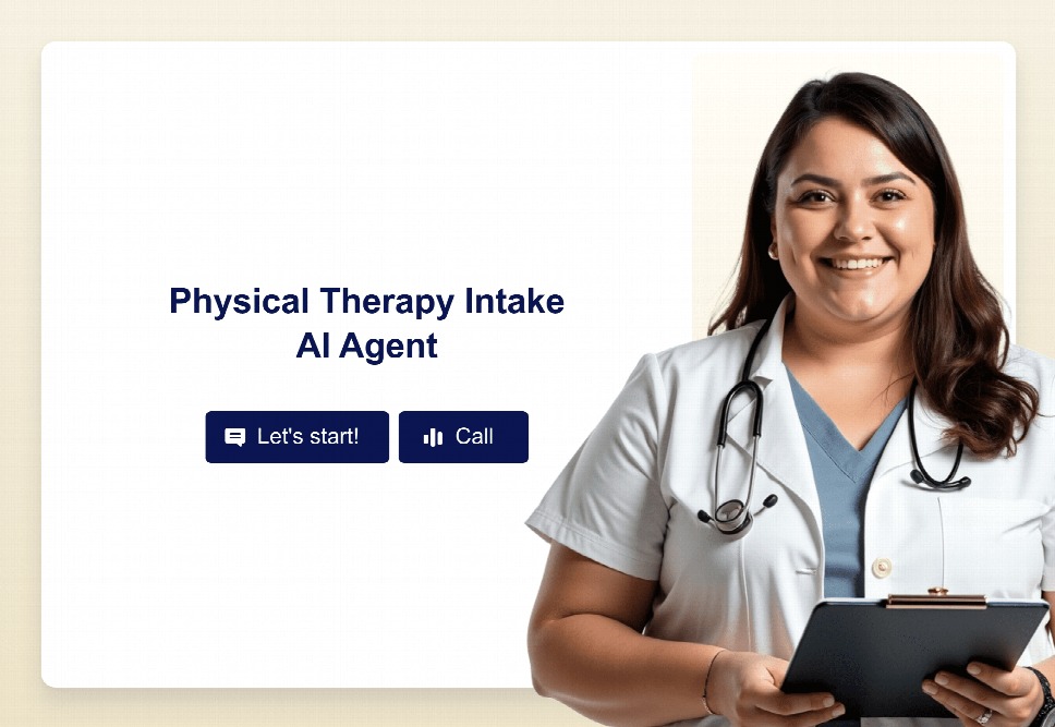 Physical Therapy Intake AI Agent Template | Jotform
