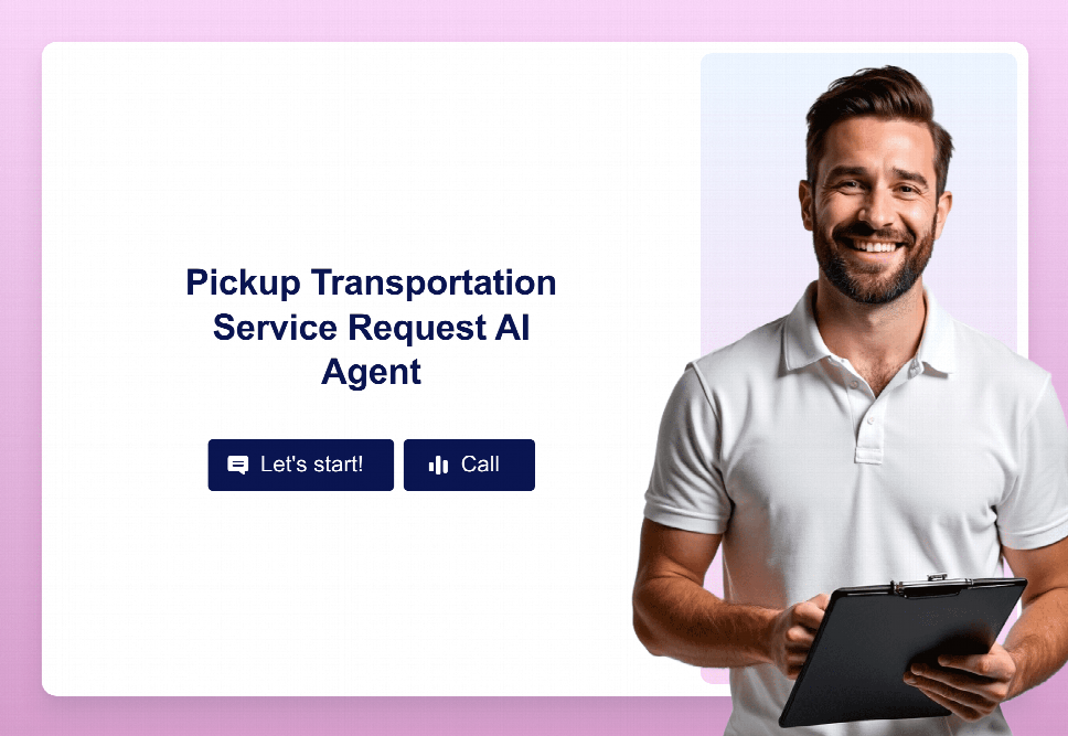 Pickup Transportation Service Request AI Agent Template | Jotform