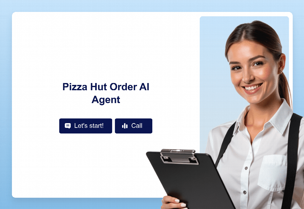 Pizza Hut Order AI Agent Template | Jotform