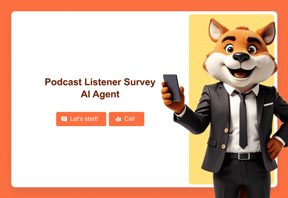 Podcast Listener Survey AI Agent Template | Jotform