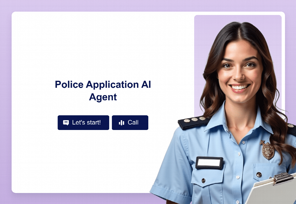 Police Application AI Agent Template | Jotform