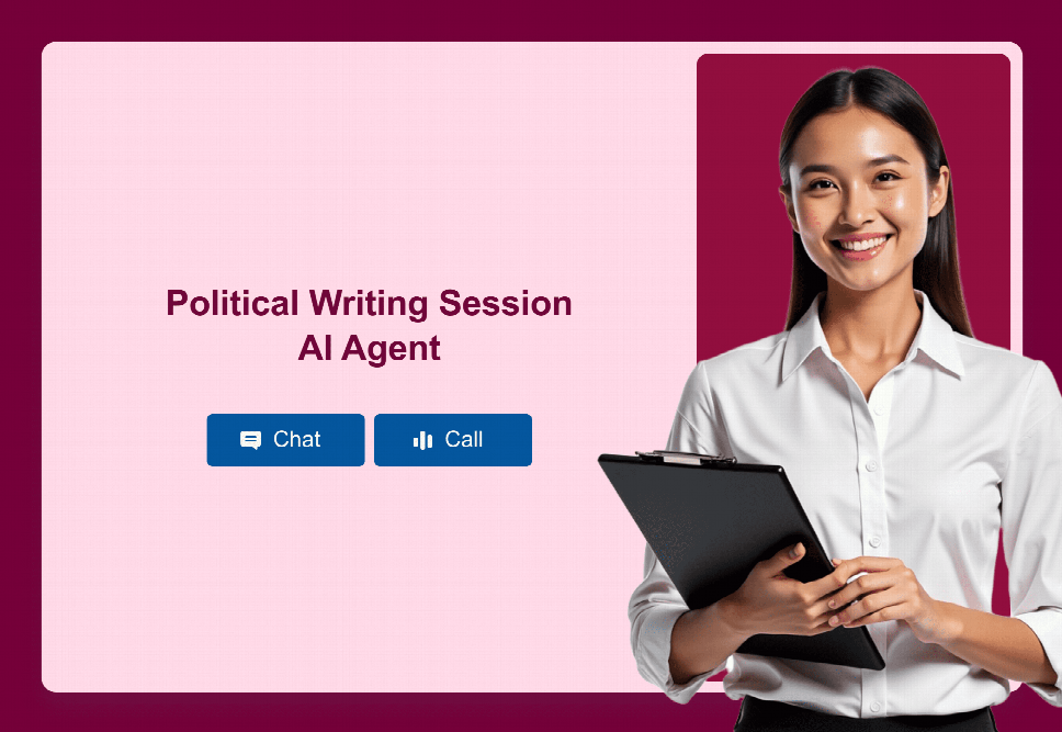 Political Writing Session AI Agent Template | Jotform