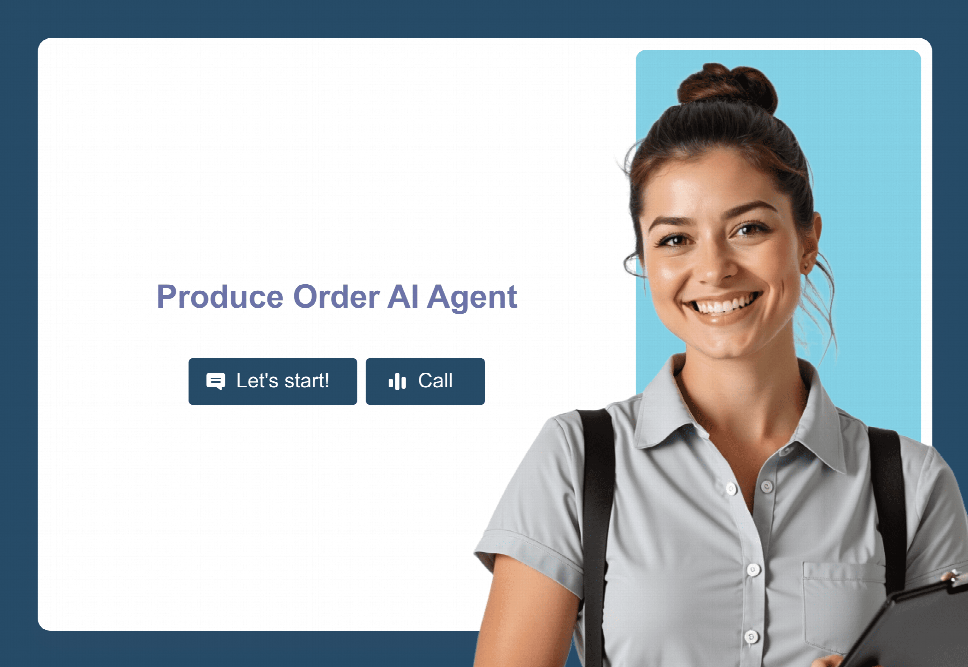 Produce Order AI Agent Template | Jotform