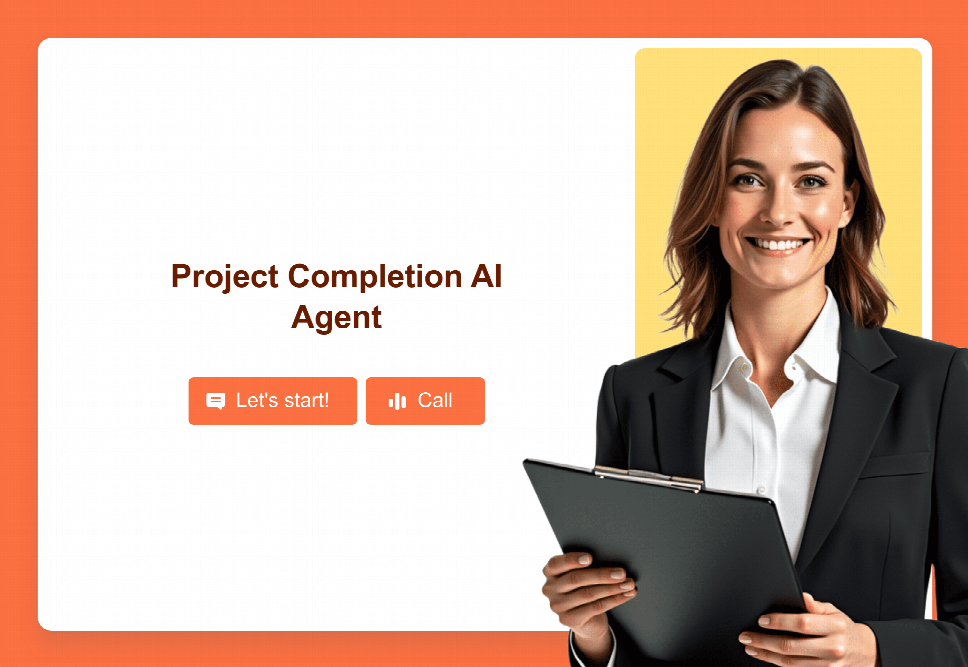 Project Completion AI Agent Template | Jotform