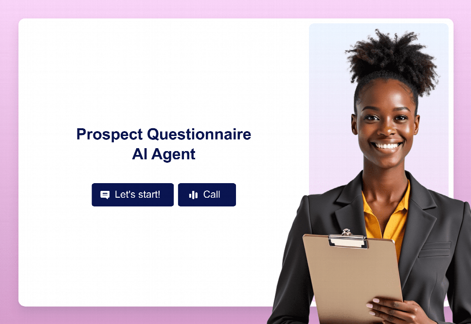 Prospect Questionnaire AI Agent Template | Jotform