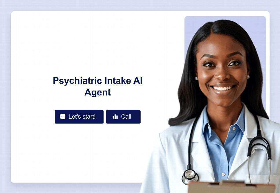 Psychiatric Intake AI Agent Template | Jotform