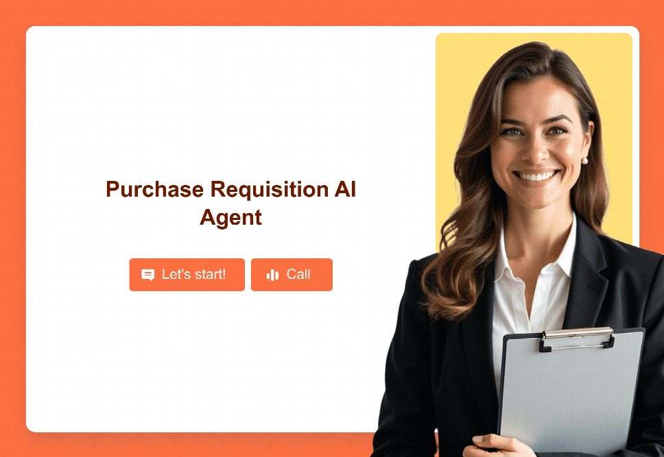 Purchase Requisition AI Agent Template | Jotform