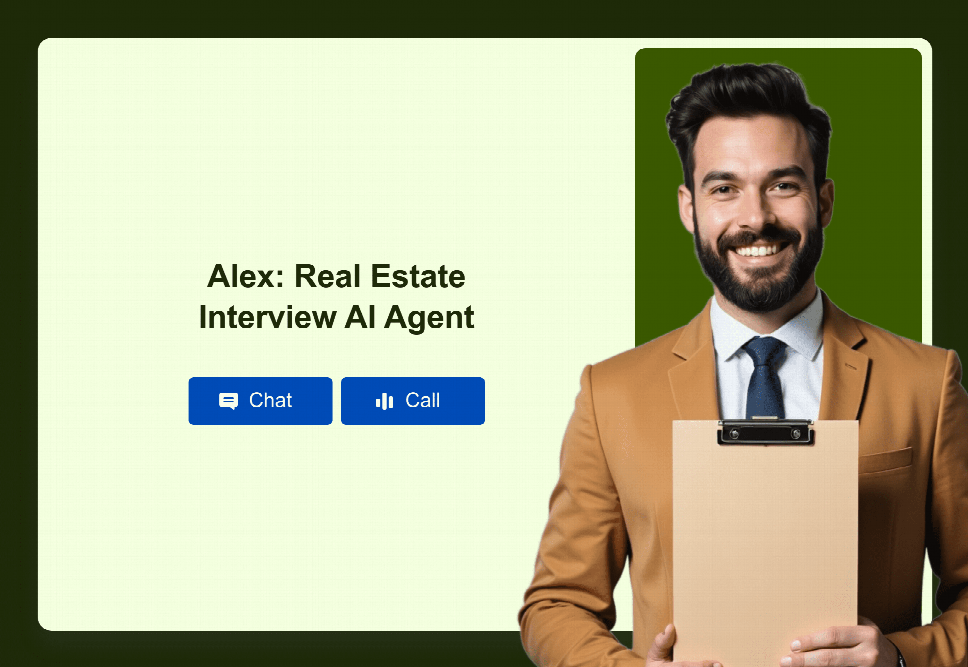 Real Estate Interview AI Agent Template | Jotform