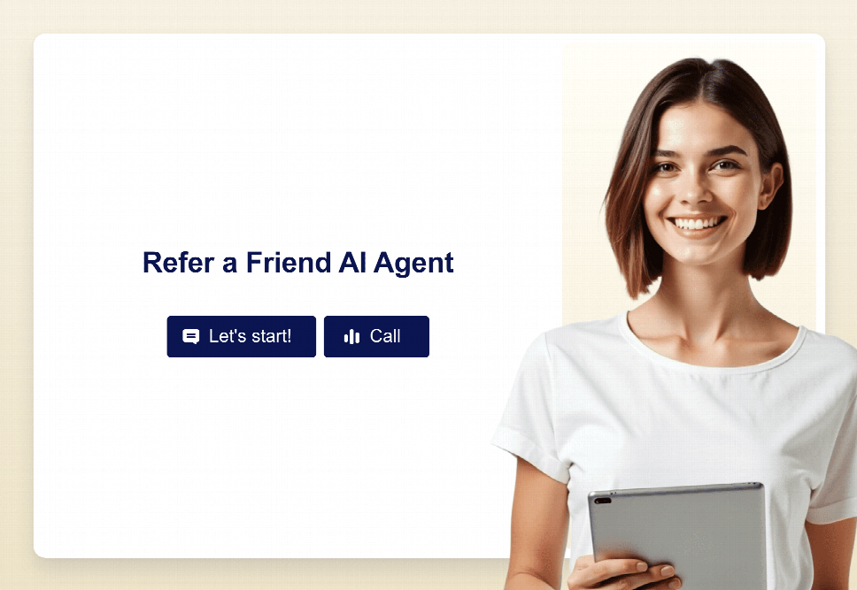 Refer a Friend AI Agent Template | Jotform
