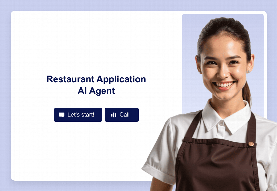 Restaurant Application AI Agent Template | Jotform