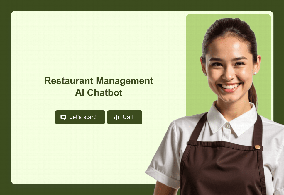 Restaurant Management AI Chatbot Template Template | Jotform