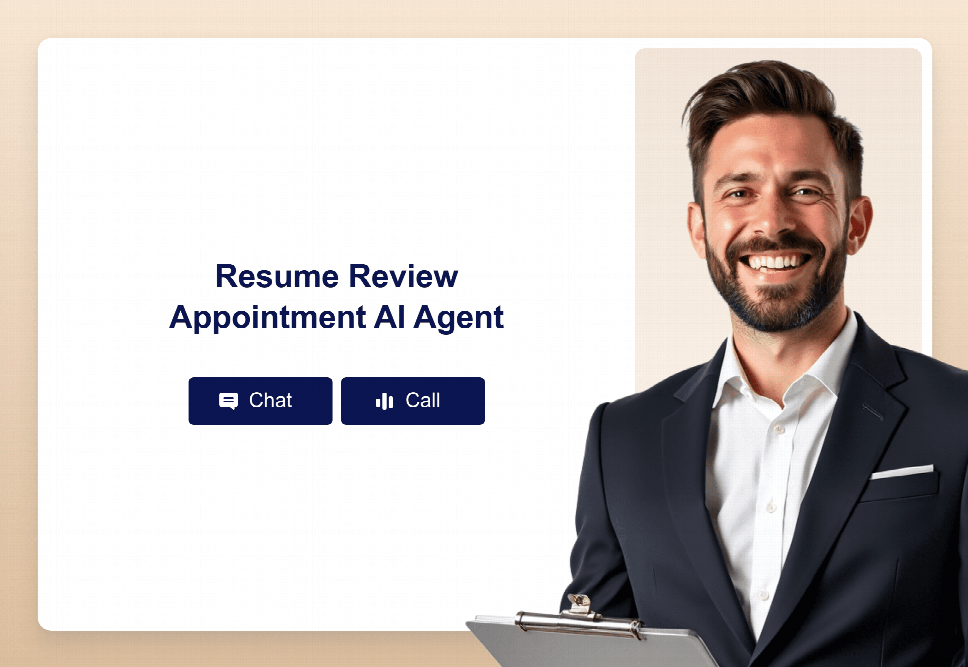 Resume Review Appointment AI Agent Template | Jotform