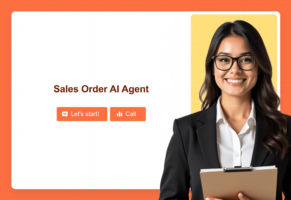 Sales Order AI Agent Template | Jotform