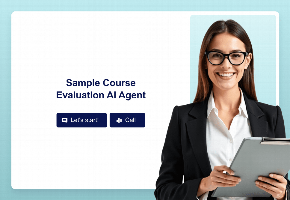 Sample Course Evaluation AI Agent Template | Jotform