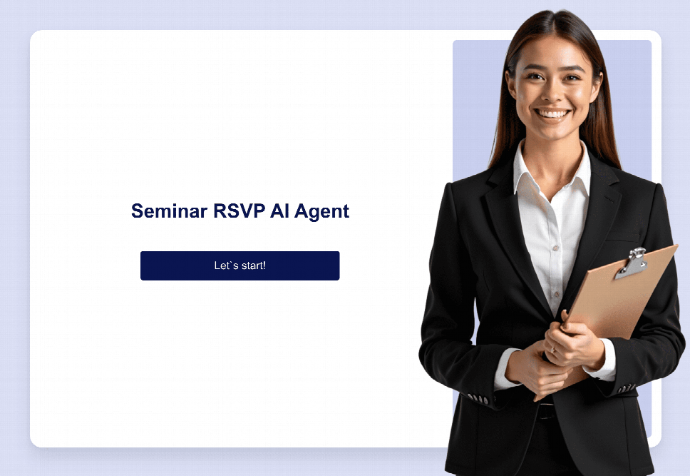 Seminar RSVP AI Agent Template | Jotform