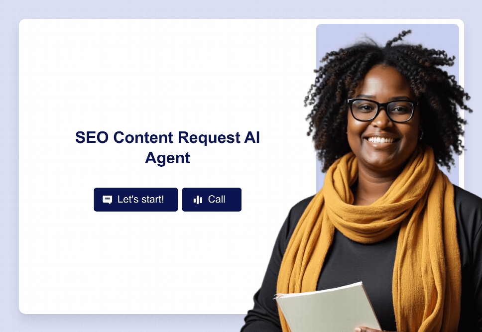 SEO Content Request AI Agent Template | Jotform