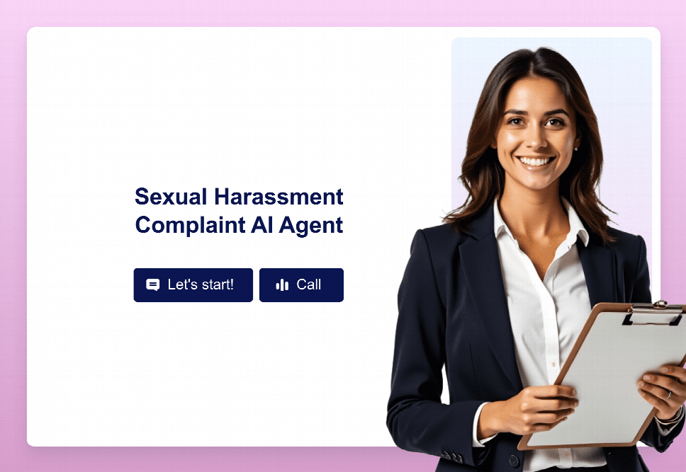 Sexual Harassment Complaint AI Agent Template | Jotform