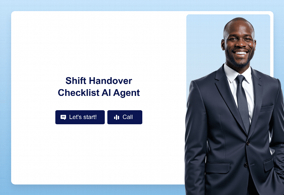Shift Handover AI Agent Template | Jotform
