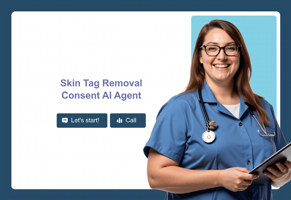 Skin Tag Removal Consent AI Agent Template | Jotform