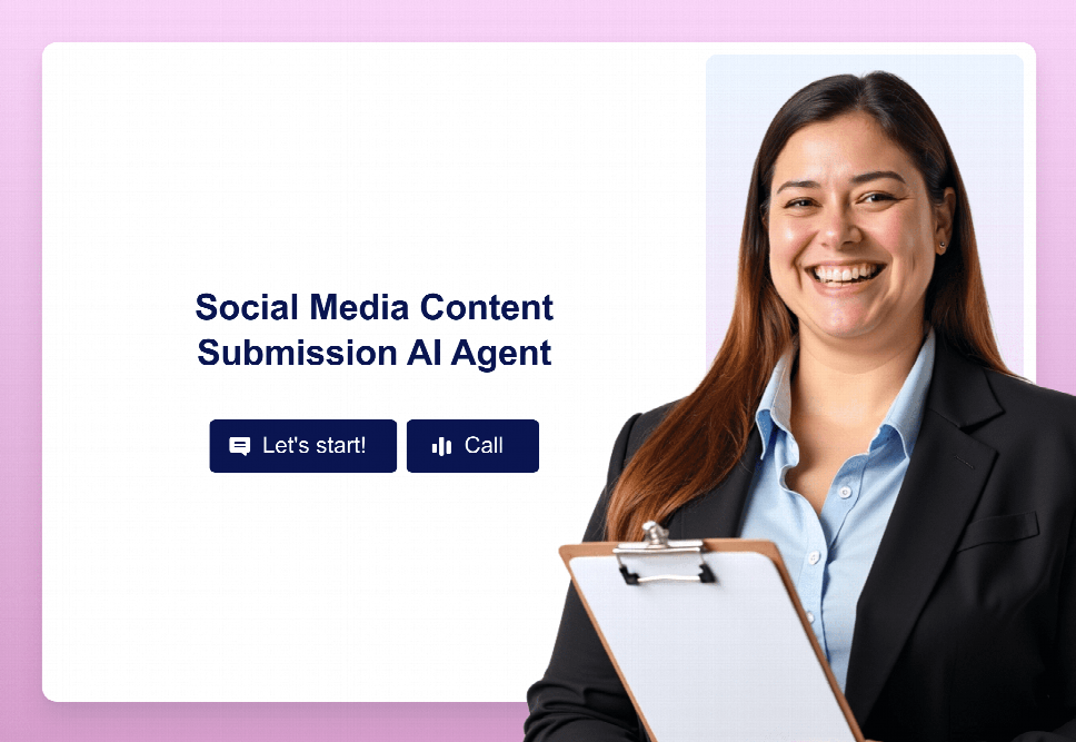 Social Media Content Submission AI Agent Template | Jotform