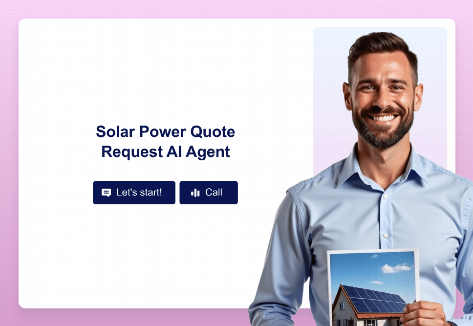 Solar Power Quote Request AI Agent Template | Jotform