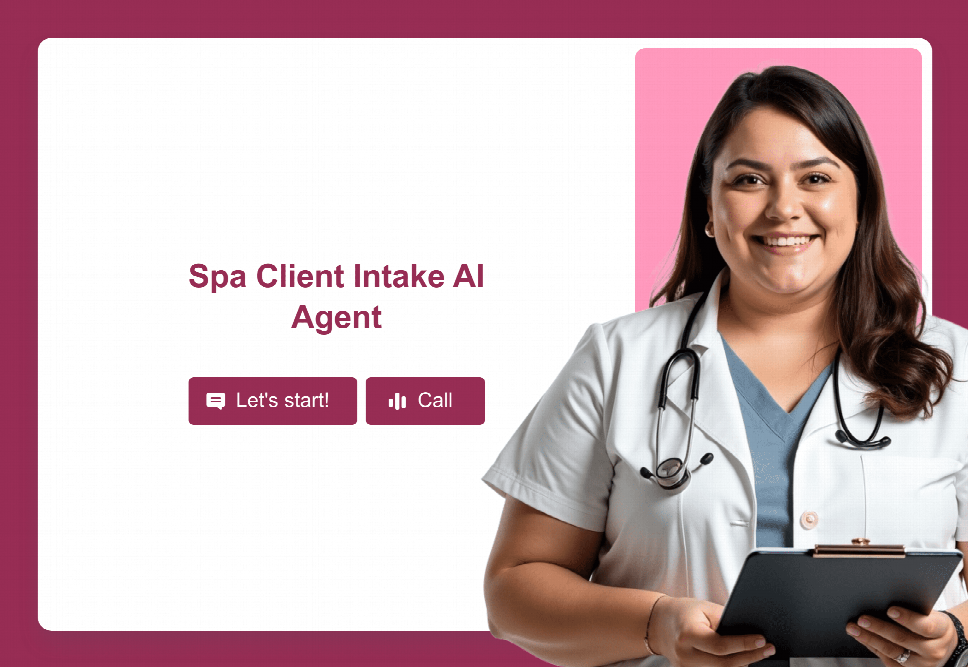 Spa Client Intake AI Agent Template | Jotform