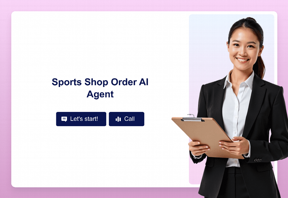 Sports Shop Order AI Agent Template | Jotform