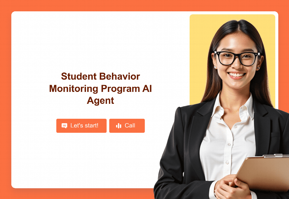 Student Behavior Monitoring Program Template | Jotform