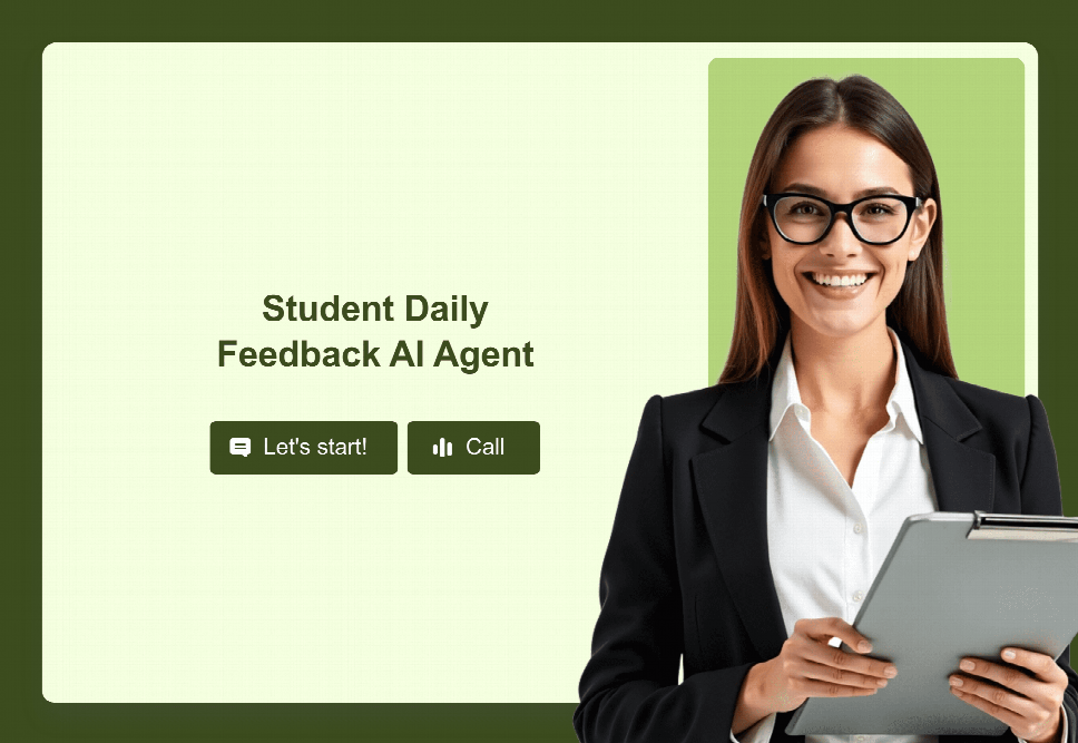 Student Daily Feedback AI Agent Template | Jotform