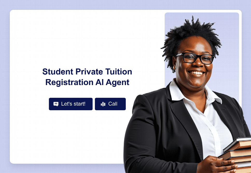 Student Private Tuition Registration AI Agent Template | Jotform