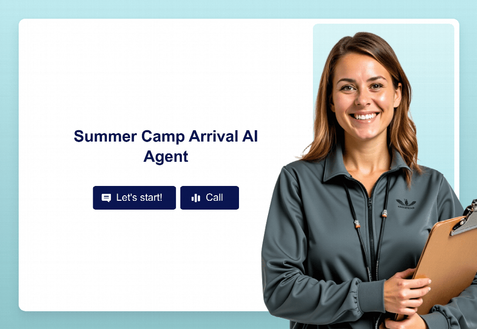 Summer Camp Arrival Check-In Assistant Template | Jotform