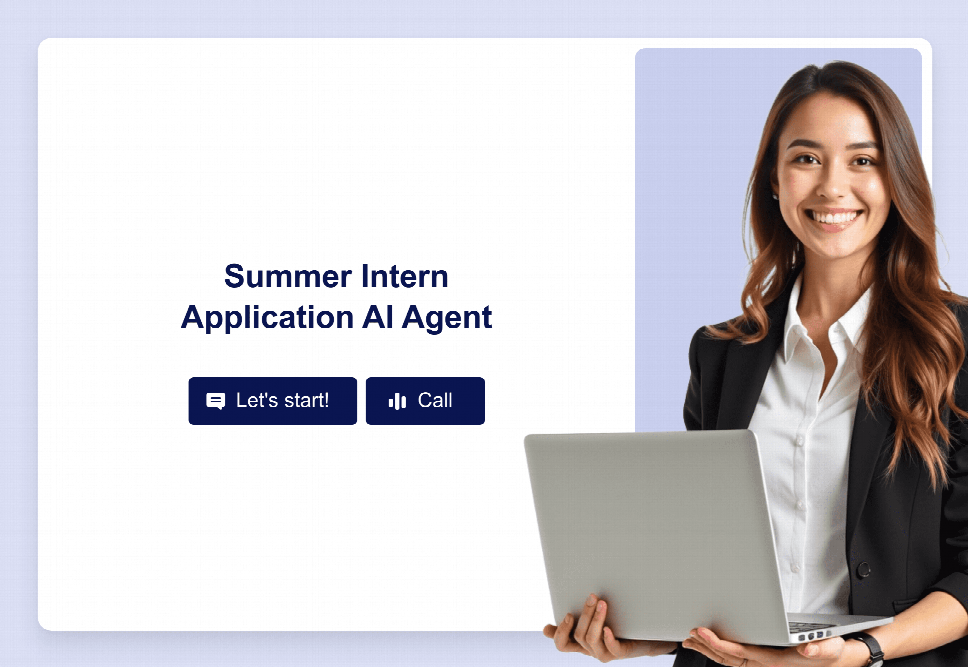 Summer Intern Application AI Agent Template | Jotform
